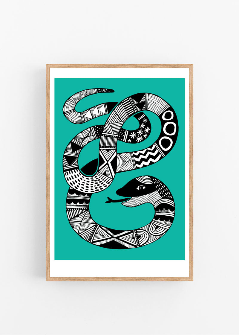 Art Print - Python – sister mother daughter